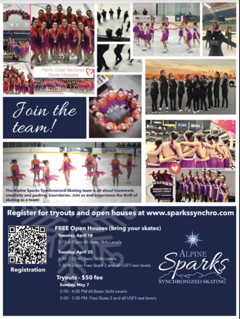 Alpine Sparks Syncho Open Houses and Tryouts April 18, 25th and May 7 ...